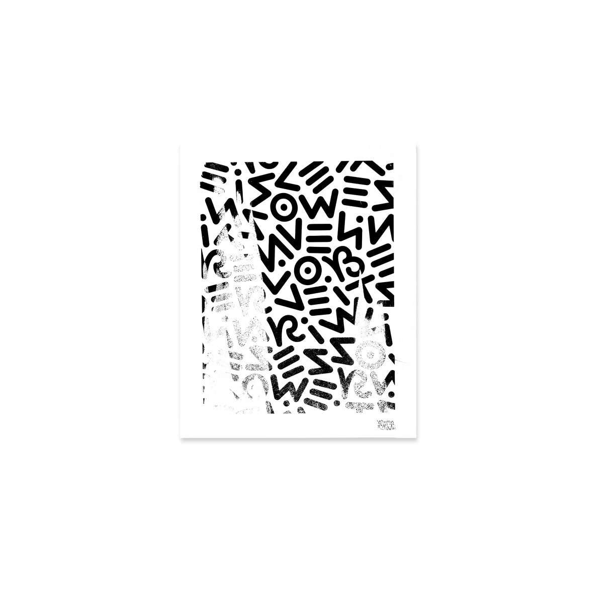 "Love is Rare" Roulette Screen Print [Traditional] - Stamped [16x20"]